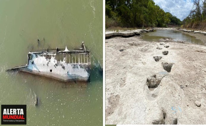Clima extremo: la sequía esta ocasionando que aparezcan huellas de ...