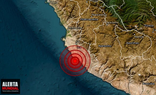 Un potente sismo estremece las costas de Ica, Perú