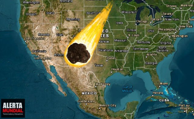Un meteorito convierte momentáneamente la noche en día mientras una ...