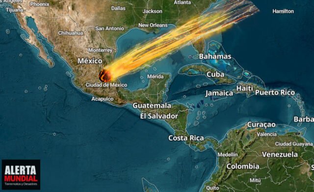 Meteorito con fuerte resplandor captado sobre varios estados de México